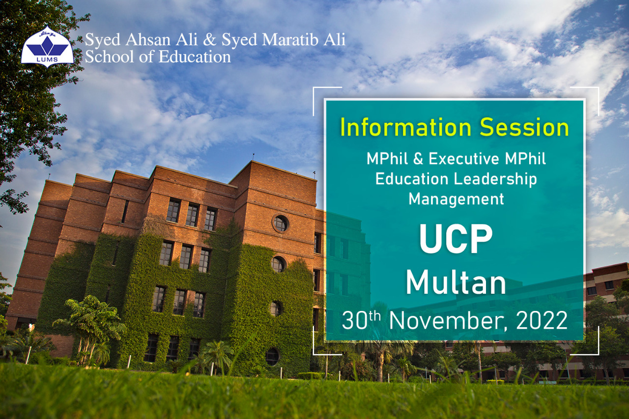 Information Session with UCP Multan | School of Education